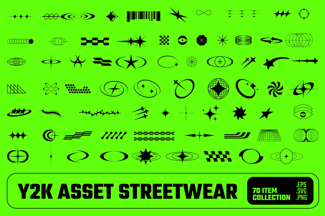 Pack Y2K Streetwear Element Collection